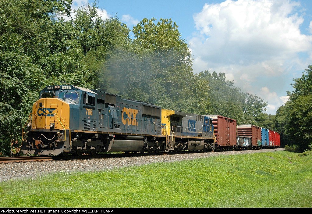 NS 11R With CSX 786 in lead!